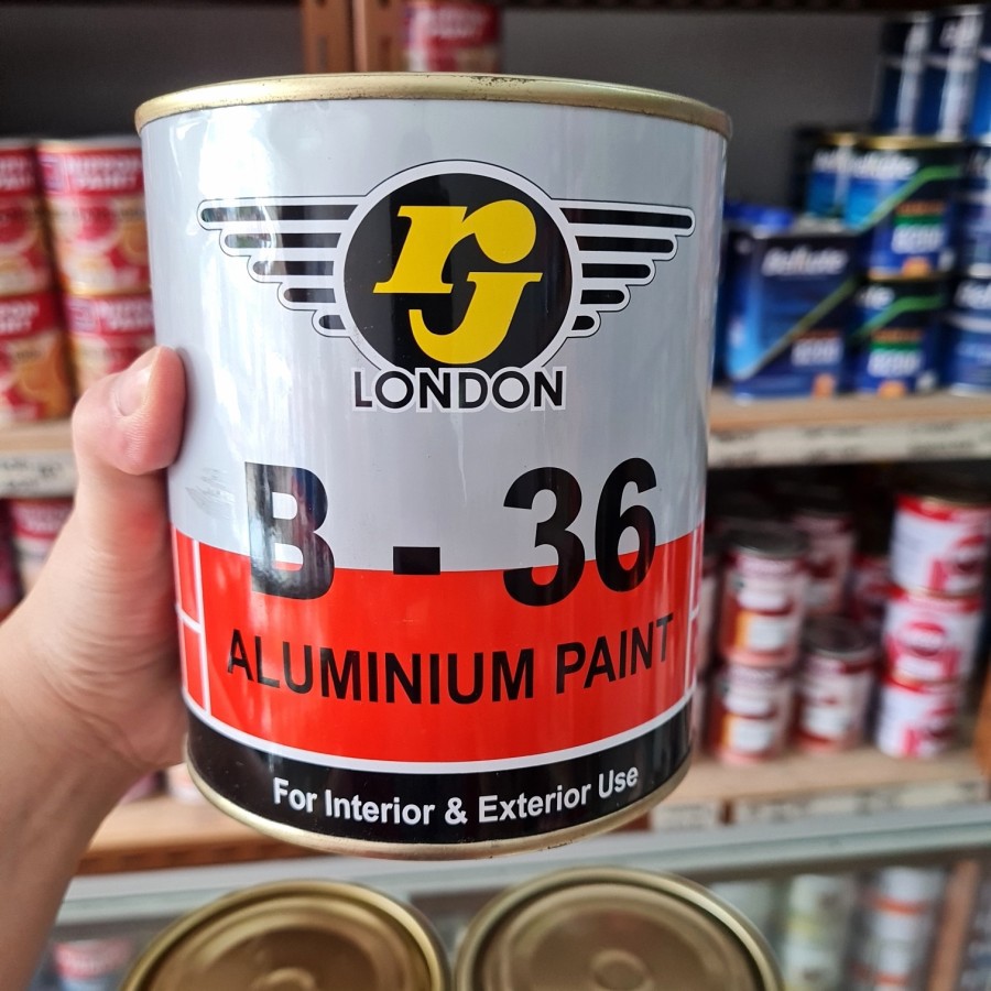 Jual CAT WARNA ALUMINIUM RJ LONDON 800 ML / CAT WARNA ALUMINIUM / CAT ...