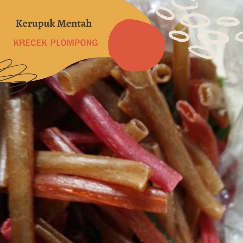 Jual [ 1 KG ] KERUPUK PLOMPONG MENTAH / KRUPUK KRECEK PLOMPONG GURIH ...