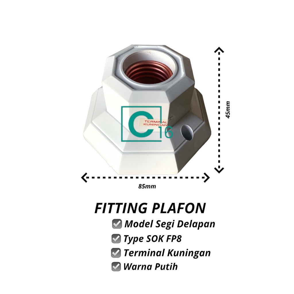 Jual Fitting Plafon Listrik Berbagai Varian Fitting Plafon Tempel ...