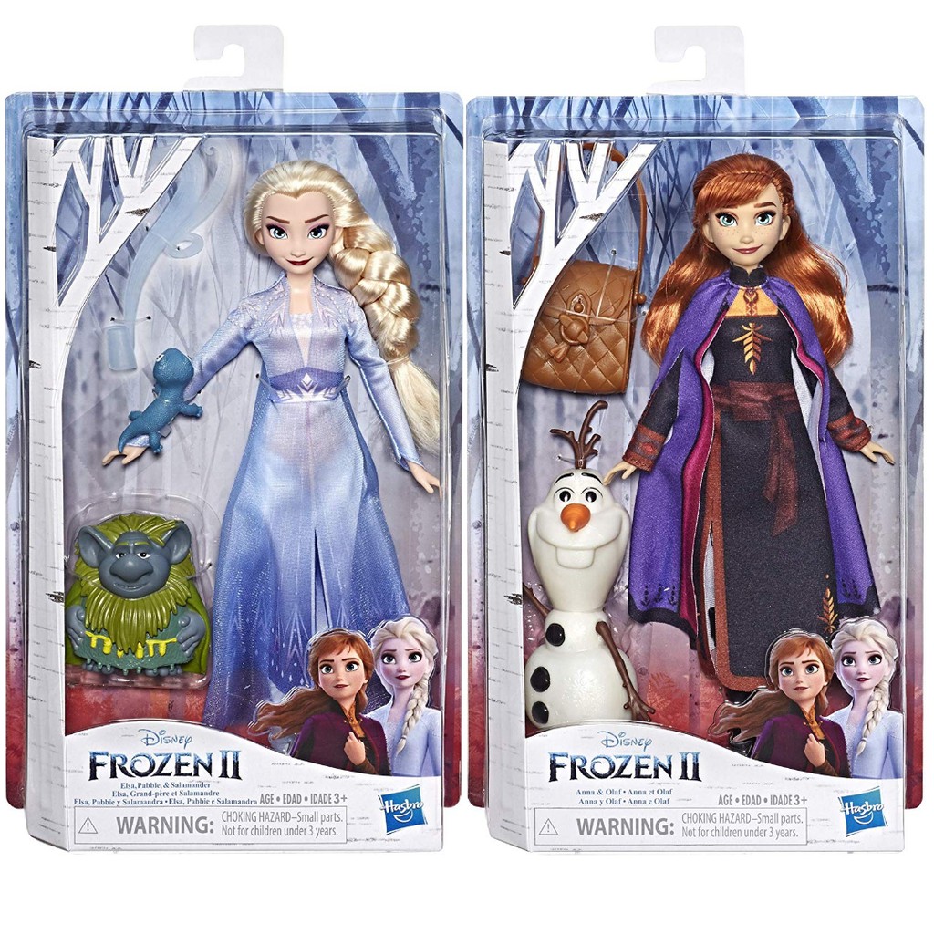 Jual Boneka Frozen 2 Elsa Anna Olaf Pabbie Salamander Original Hasbro ...
