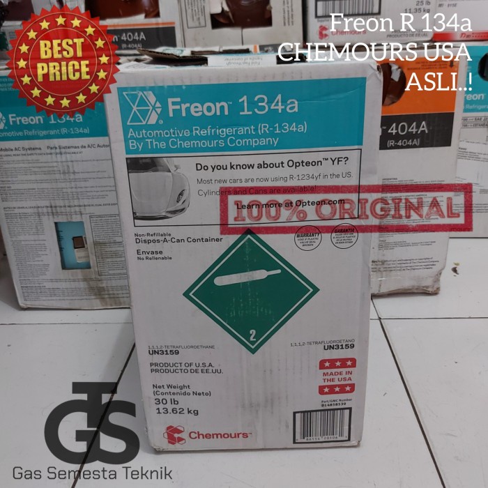 Jual Freon R 134A Chemours Made In Usa Asli | Shopee Indonesia