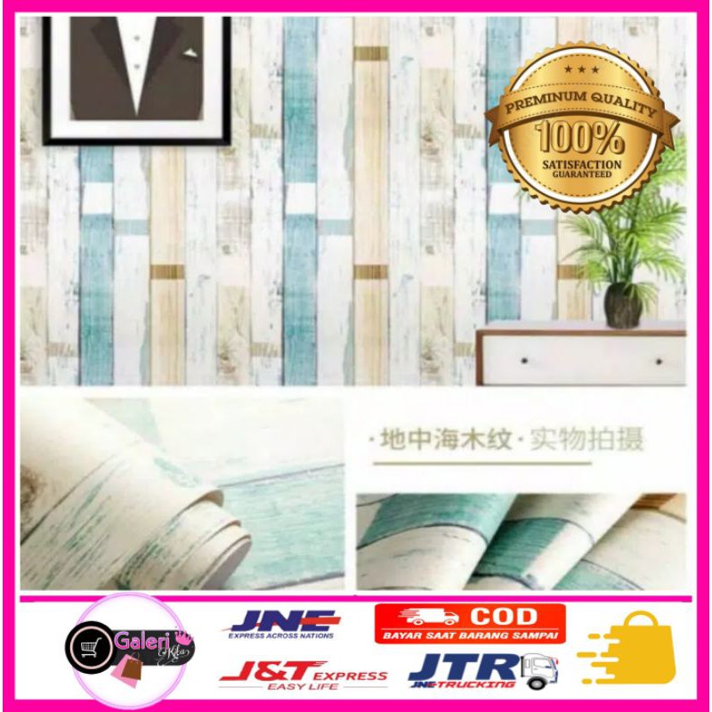 Jual Walpaper dinding kamar 500 | wallpaper dinding salur kombinasi | wall sticker | Shopee ...