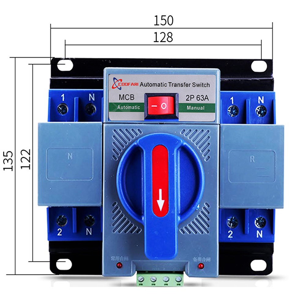 Jual Automatic Transfer Switch ATS 63A 2P Auto Otomatis PLN Genset Inverter | Shopee Indonesia