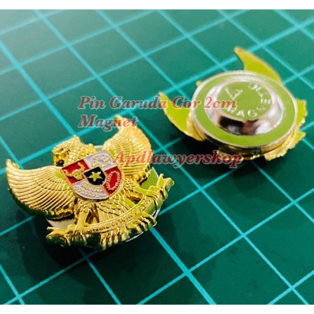 Jual Pin Garuda Pancasila Cor 2cm Magnet Kuningan Sepuh Emas Mengkilap ...