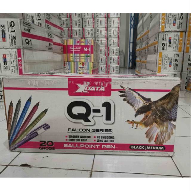 Jual PEN / PULPEN /BOLPOIN LILIN / ULIR Q1 / QUEEN / XDATA / FALCON / SEMI GEL ( PER KARTON ...