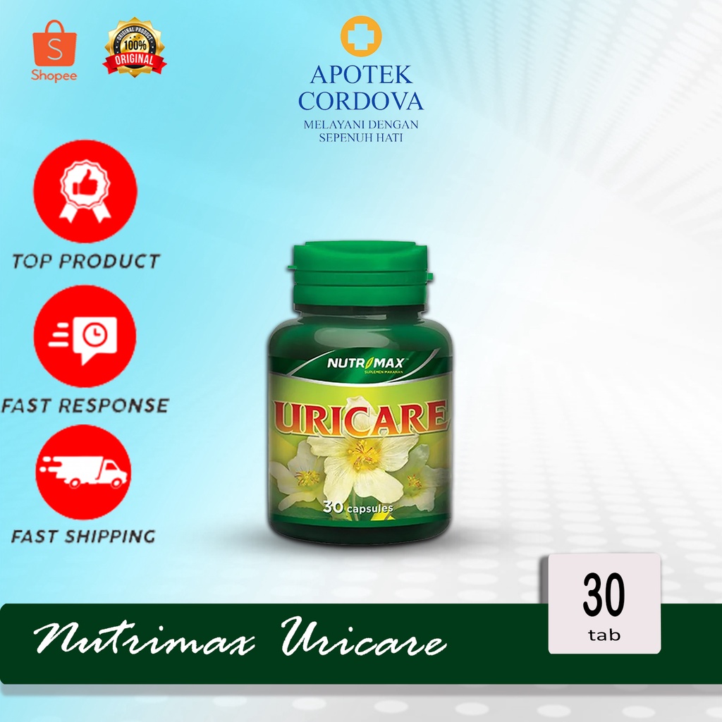 Jual Nutrimax Uricare 30 kapsul - penurun asam urat - vitamin untuk ...