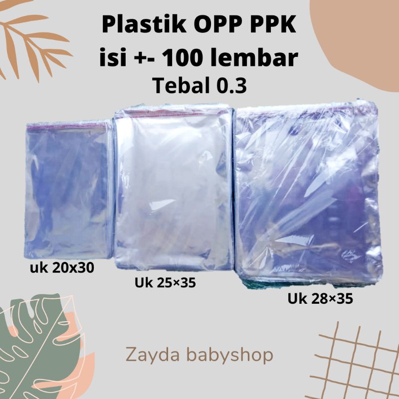Jual Plastik Opp 20x30cm, 25x35cm, 28x35cm Isi 100 Tebal 03 Plastik ...