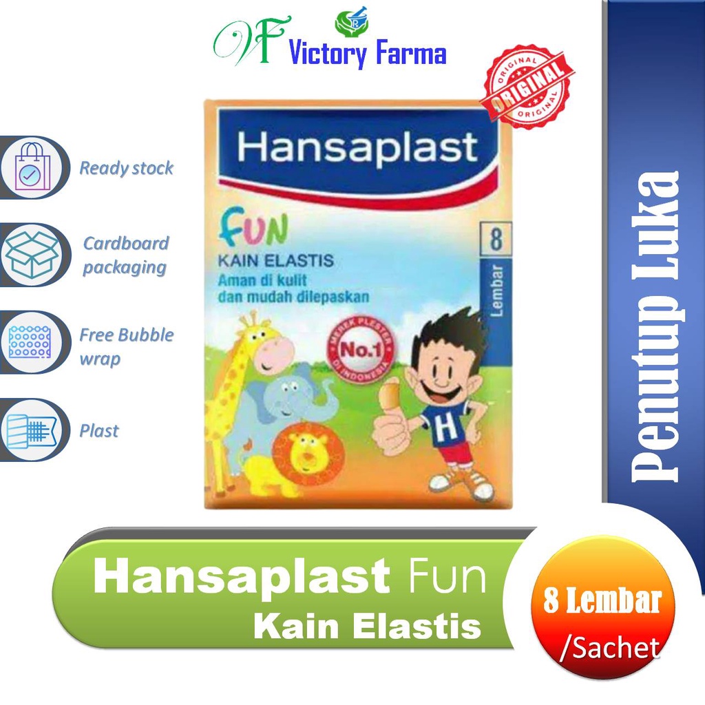 Jual Hansaplast Fun Kain Elastis Sachet 8 Lembar | Shopee Indonesia