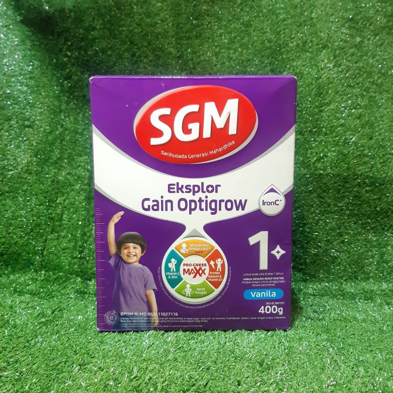 Jual SGM EKSPLOR GAIN OPTIGROW 400GR VANILLA | Shopee Indonesia