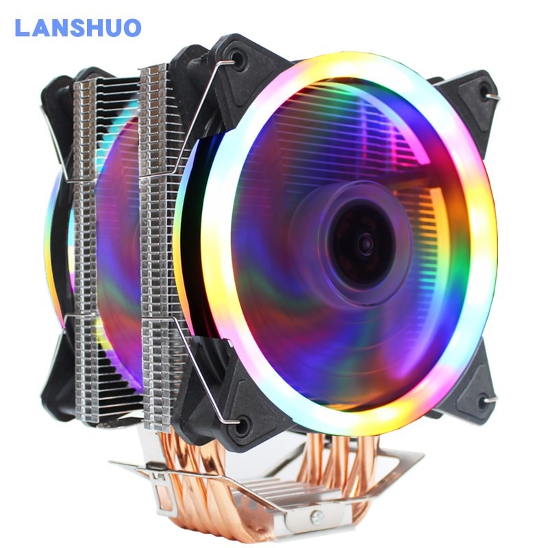 Jual PREORDER 6 Heatpipe 3/4PIN 12CM RGB LED Computer PC CPU Cooler 2 ...