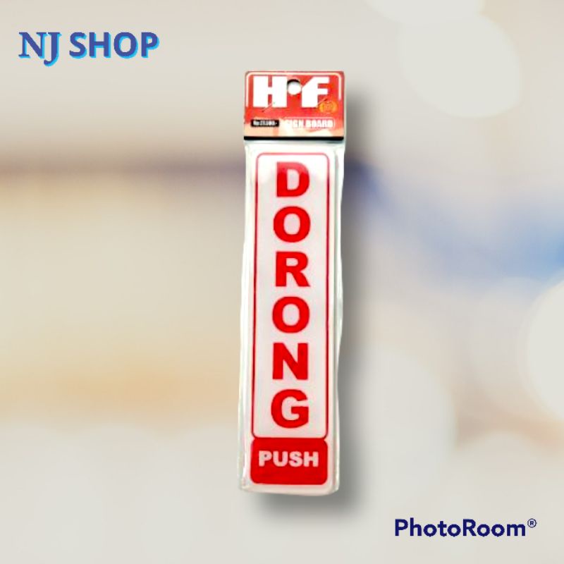 Jual [Sign Board] - "DORONG" BAHAN AKRILIK | Shopee Indonesia