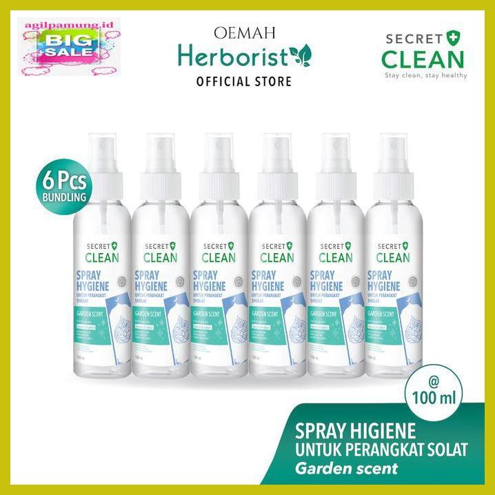 Jual U8Yujt7- Secret Clean Spray Hygiene Garden Scent 100Ml (Paket 6 ...