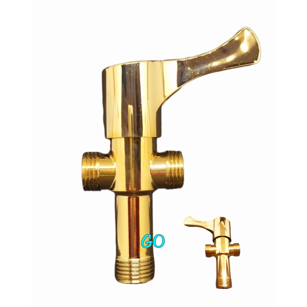 Jual Stop Kran Tee Toilet Cabang Gold - Stop Kran Tee Shower Closet ...