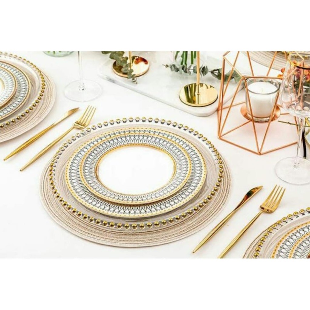 Jual Piring Mewah Gaya Eropa Classic | Luxury Plate | Shopee Indonesia