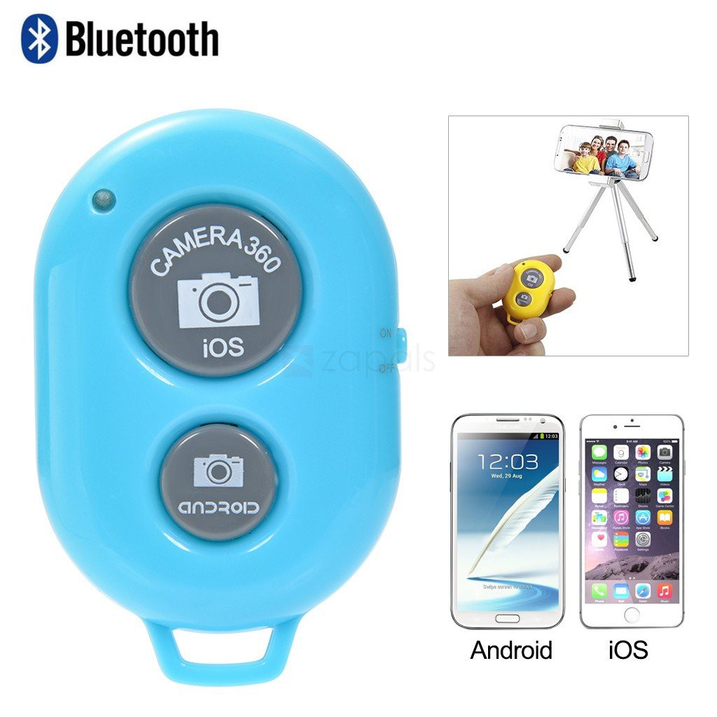 Jual Tomsis bluetooth Remote Shutter Kamera Selfie Wireless BT Shutter ...