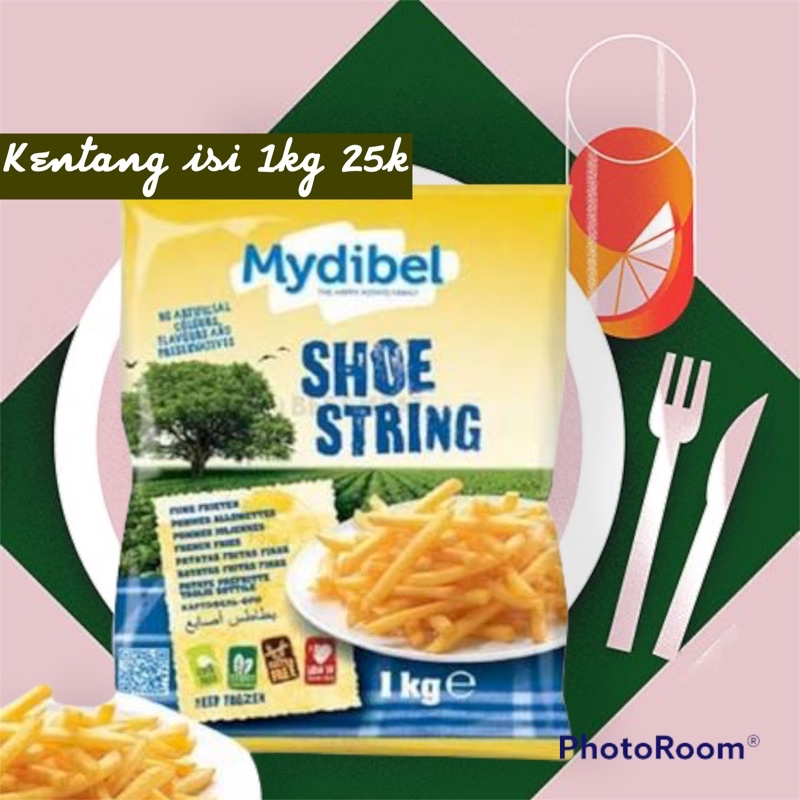 Jual FROZEN FOOD KENTANG GORENG ISI 1kg dan 1/2kg KENTANG MYDIBEL ...