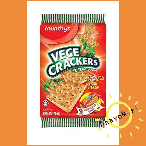 Jual Munchys Vege Crackers / Kraker rasa Sayur / Munchy's cracker 380g ...