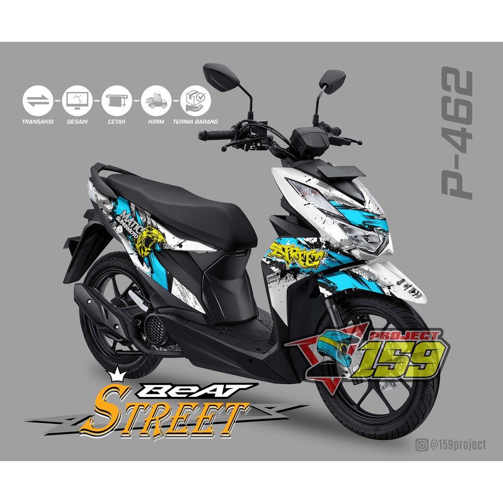 Jual Stiker Motor All New Beat Street 2020 - P-462 Matic Supermoto ...