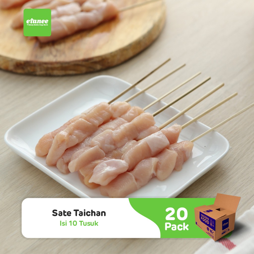 Jual Sate Taichan Mentah 1 Carton - 20 Pack x 10 tusuk | Shopee Indonesia