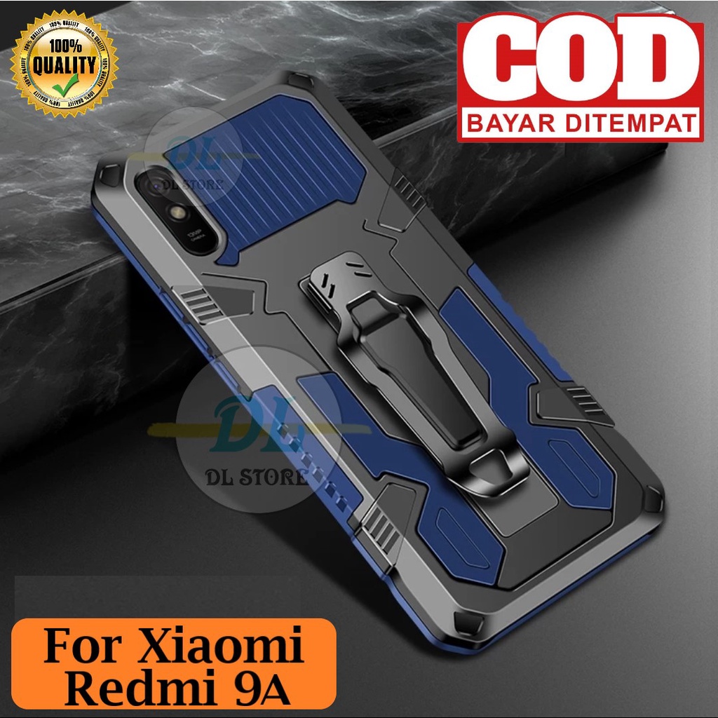 Jual CASING UNTUK XIAOMI REDMI 9A CASE STANDING BACK KLIP HARD CASE ...