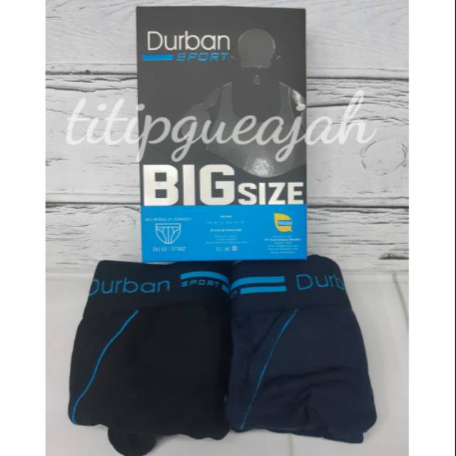Jual Celana Dalam Pria Sport Segitiga Durban Big Size Xxl Xxxl Satu Kotak Isi Dua Shopee Indonesia