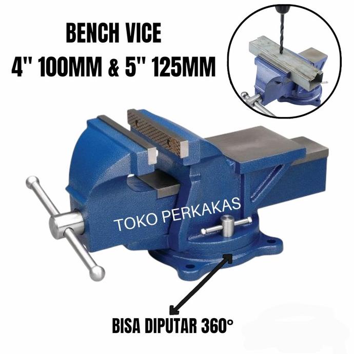 Jual Ragum Putar Bais Catok Besi Tanggem Paron Bench Vice ( 4" & 5 Inch ...
