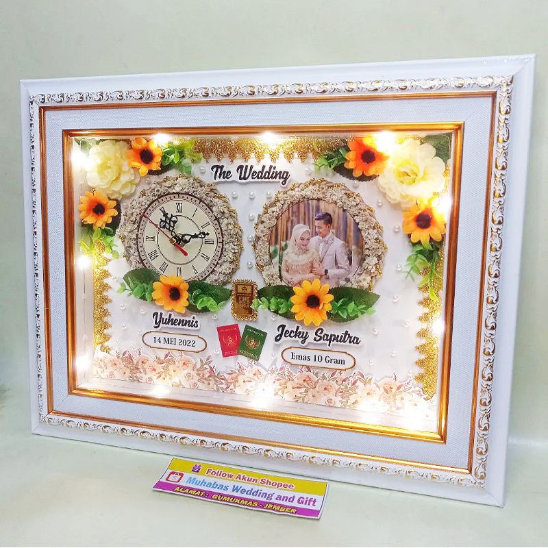 Jual Mahar Pernikahan Bingkai / Mahar Foto & Jam / Mahar Modern / Mahar Simple | Shopee Indonesia
