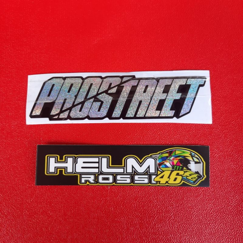 Jual STICKER PROSTREET Cutting Berkualitas Premium Merah putih hoodie ...