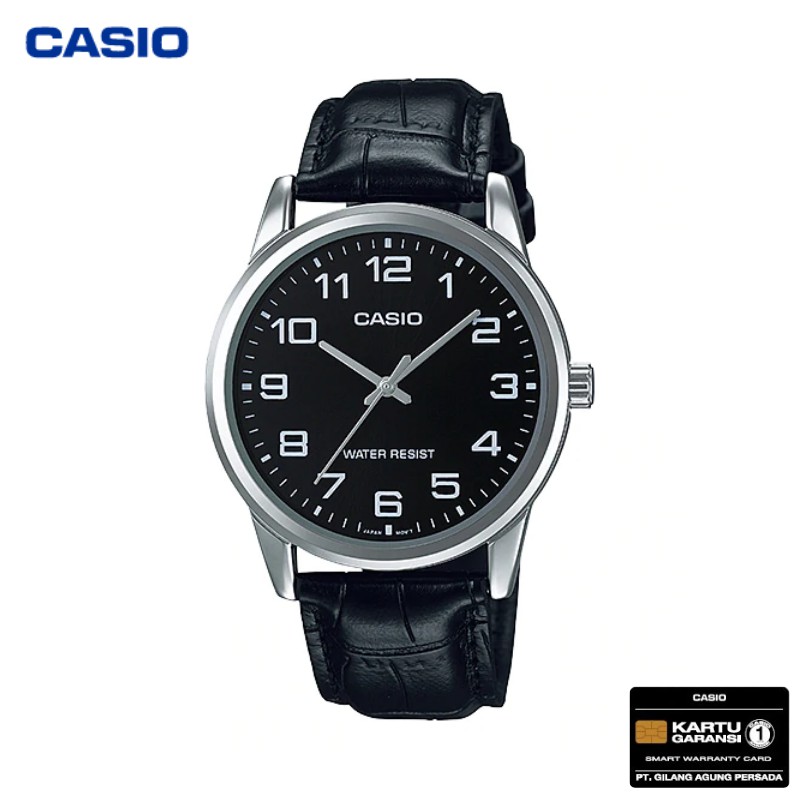 Jual JAM TANGAN PRIA CASIO MTP-V001L-1B ORIGINAL - MTPV001L HITAM CASIO ...