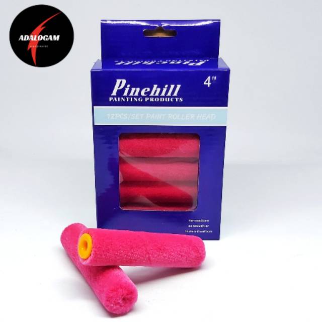 Jual Pinehill Bulu Kuas Roll Merah 4" - Bulu Roll - Kuas Roll - Refill ...