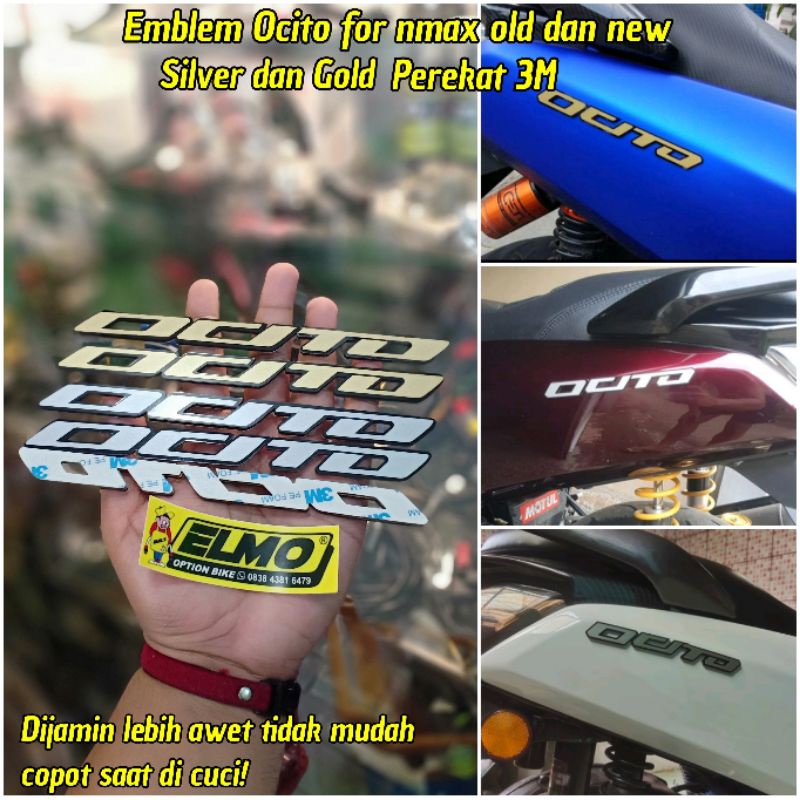 Jual Emblem ocito nmax perekat 3m harga kanan kiri | Shopee Indonesia