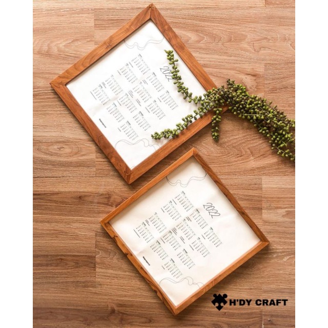 Jual H'DY CRAFT - Frame Calendar 2022 / Fika Frame 30x30 cm / Bingkai ...