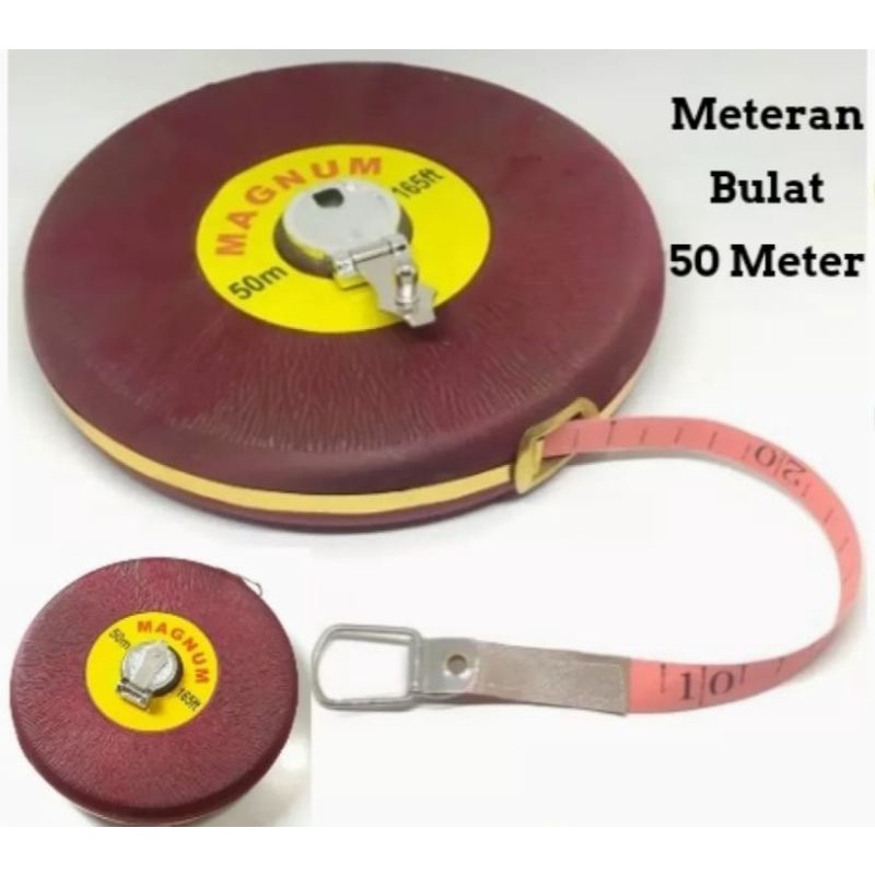 Jual METERAN BULAT 50 METER - PENGUKUR SERBAGUNA - UKUR LUAS TANAH ...