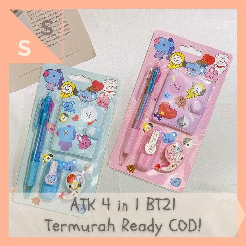 Jual [simplyshop] Set Paket Jurnal Alat Tulis Mini ATK 4 in 1 Lucu ...