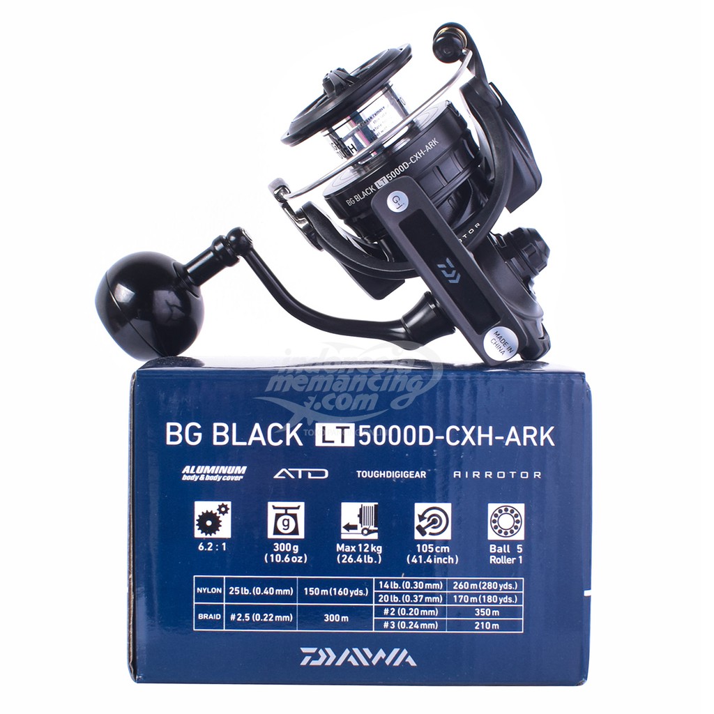 Jual Reel Spinning Daiwa BG Black LT 2021 2500D-XH | 3000D-XH-ARK | 4000D-CXH-ARK | 5000D-CXH ...