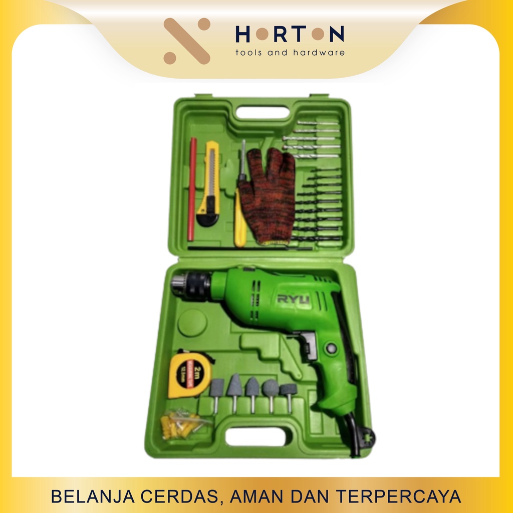 Jual Mesin Bor Set Ryu 10mm RDR10-3REB/Bor Ryu 10mm SET+BOX RDR10-3REB ...