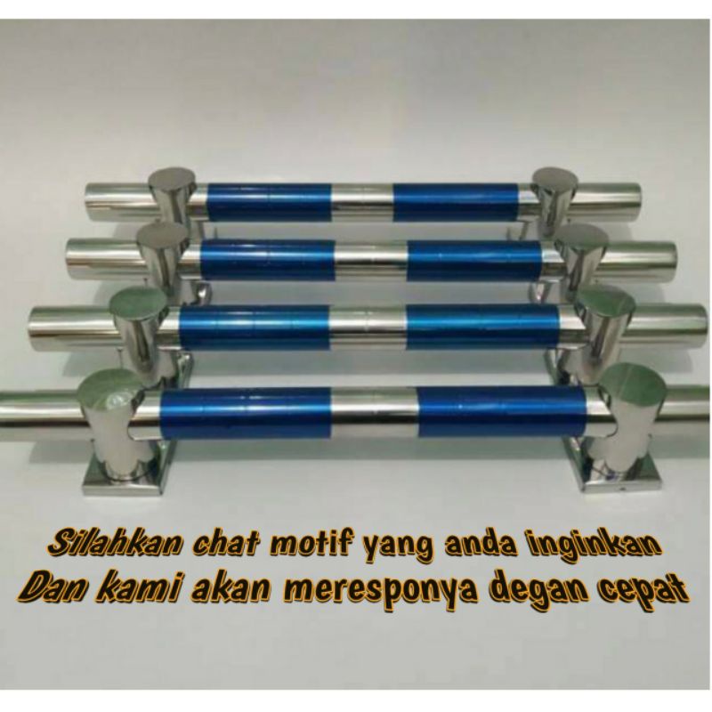 Jual Handle pintu stainless 45cm bulat merah biru hitam | Shopee Indonesia