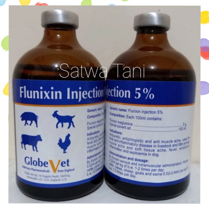 Jual Flunixin Injection 100 ml (seperti flunimine) | Shopee Indonesia