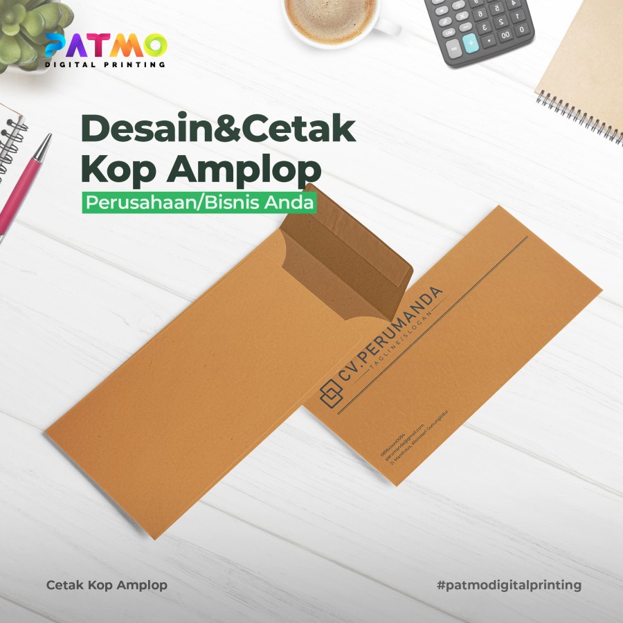 Jual Cetak Print Amplop Coklat Kabinet Custom 21 x 11cm (min order 50 ...