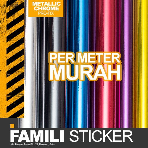 Jual Stiker Skotlet Motor PROFIX METALIC CHROME Metalik (1m) - Sticker ...