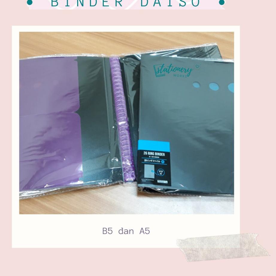 Jual Terbaru.. Daiso daiichi - Binder A4, A5, B5 polos pastel motif ...