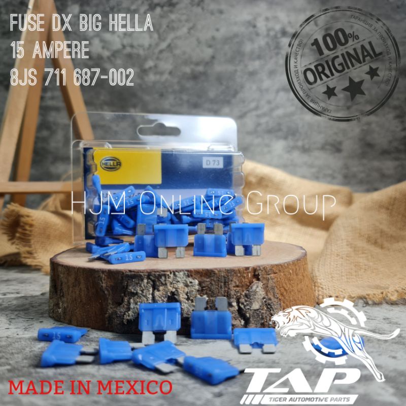 Jual FUSE DX BIG 15 AMPERE HELLA ORIGINAL - SEKRING TUSUK TANCAP BESAR ...