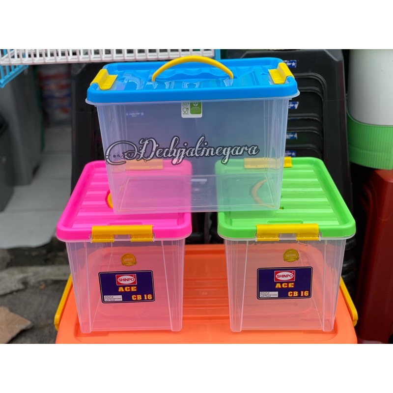 Jual Shinpo Container Box CB 16 Sip 132 Ace/ Kotak Penyimpanan Sebaguna ...