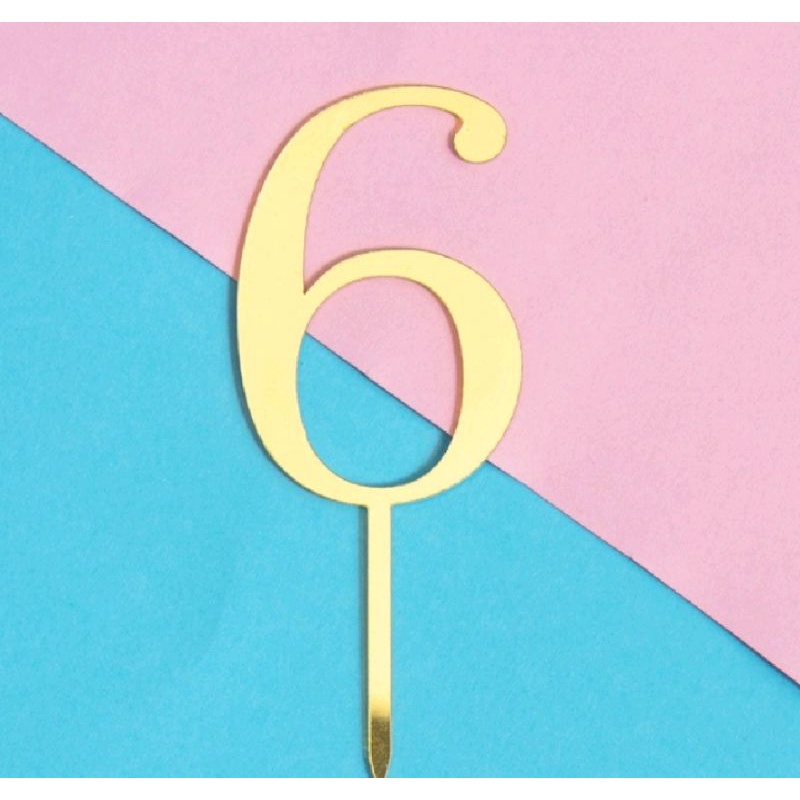 Jual Topper kue ulang tahun Angka akrilik | Shopee Indonesia