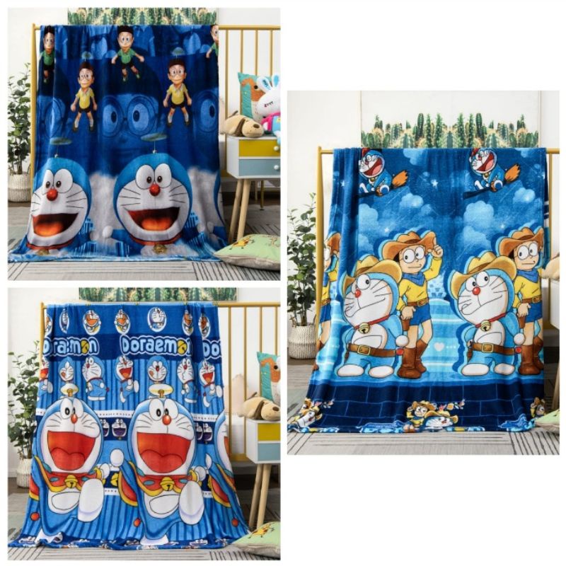 Jual SELIMUT KARAKTER MOTIF DORAEMON | Shopee Indonesia