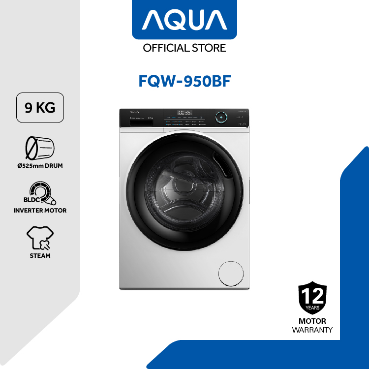 Jual AQUA Elektronik FQW-950BF Mesin Cuci Front Loading 9 Kg - Hijab ...