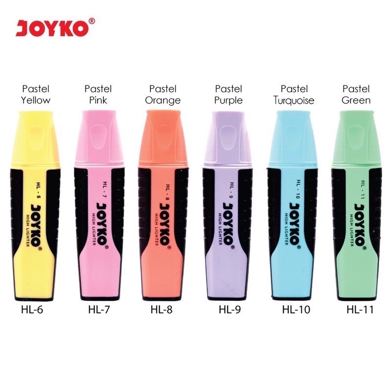 Jual [JOYKO] Highlighter / Penanda / Joyko HL-6 ~ 11 Pastel Color ...