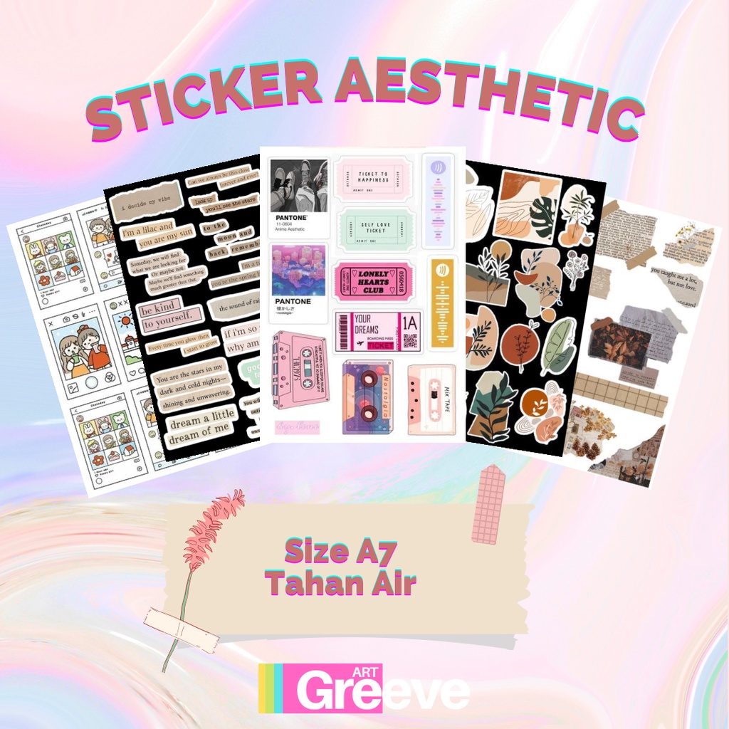Jual VINYL | TAHAN AIR | A7 | STICKER AESTHETIC STIKER AESTHETIC ...