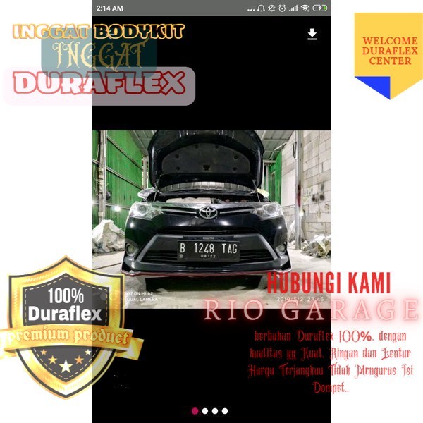 Jual BEMPER bodykit vios drive 68 gen3 13-18 . tyu BODY KIT kuat,tebal ...