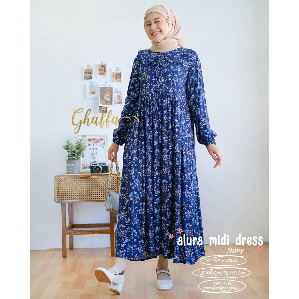 Jual ALURA MIDI DRESS / GHAFFA | Shopee Indonesia